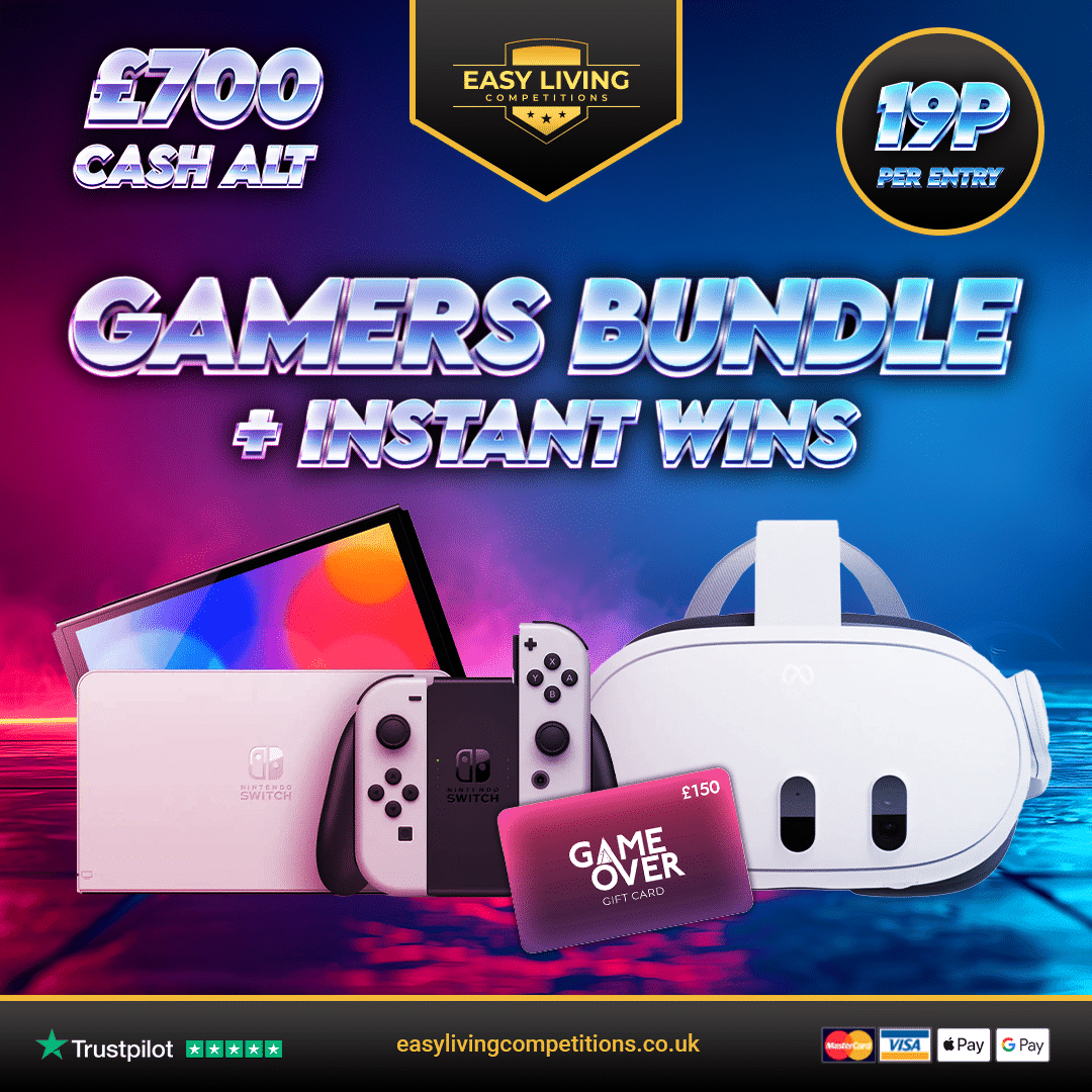 Gamers Bundle PLUS Instant Wins – Easy Living Competitions