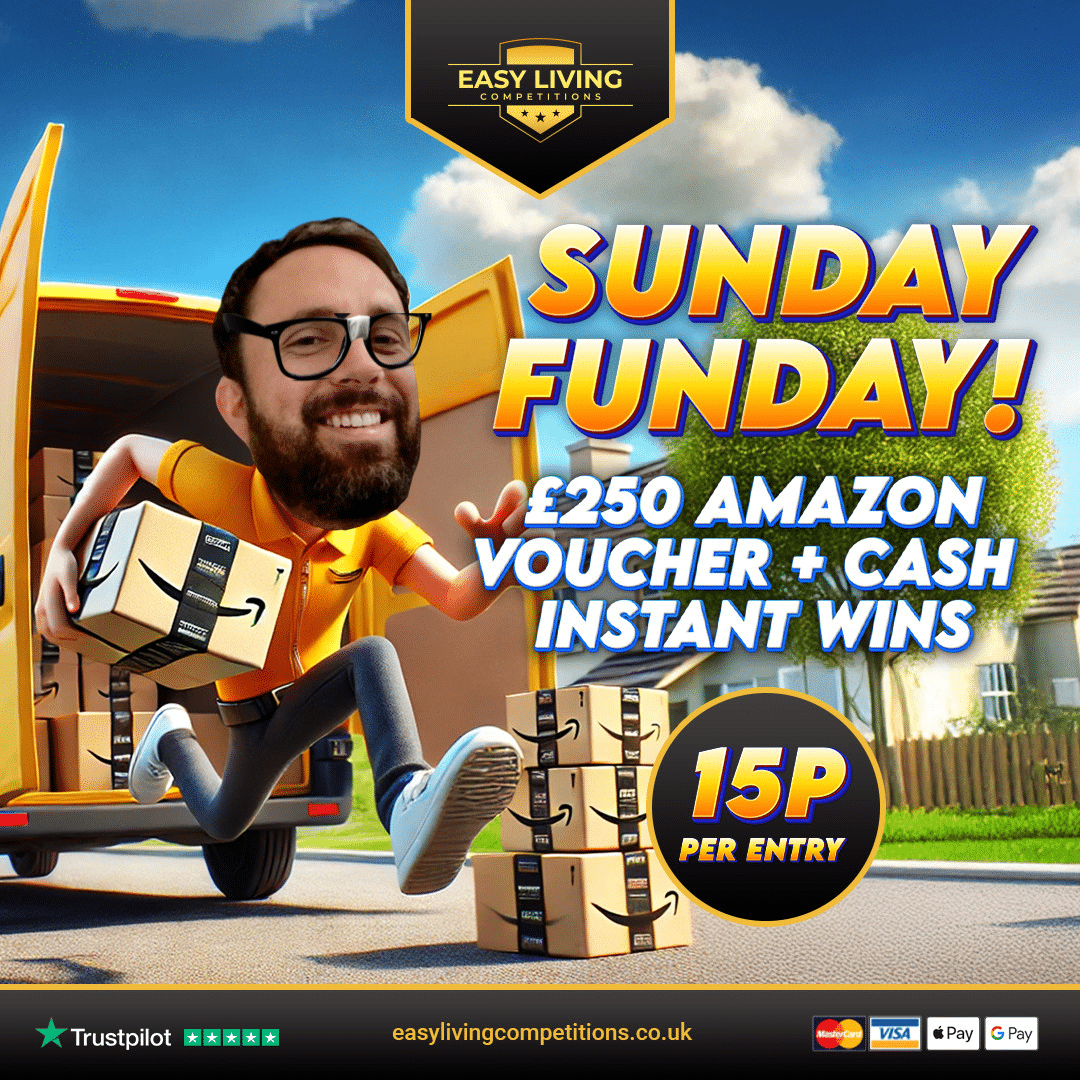 Sunday Funday – £250 Amazon Voucher + Instant Wins – Easy Living Competitions