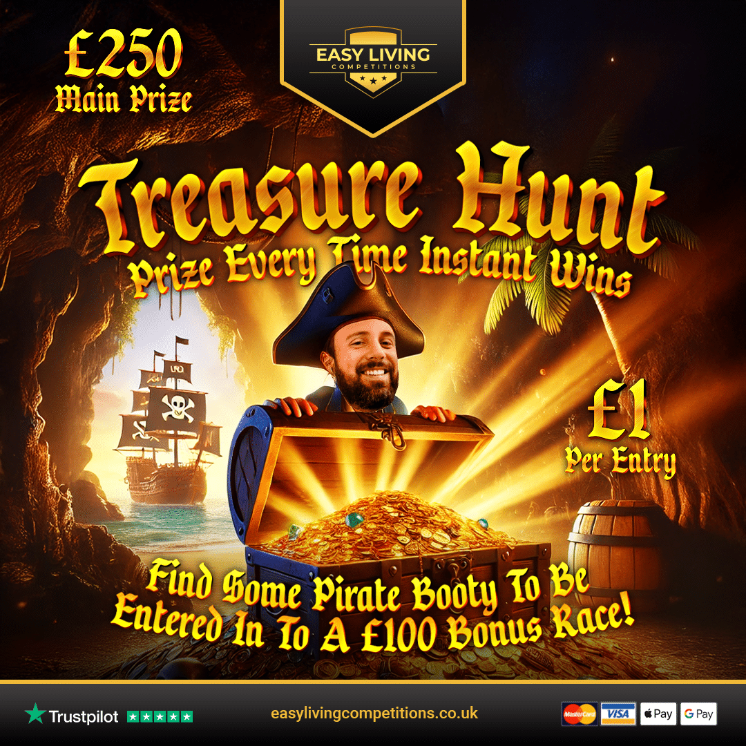 Treasure Hunt Prize Every Time Instant Wins – Easy Living Competitions